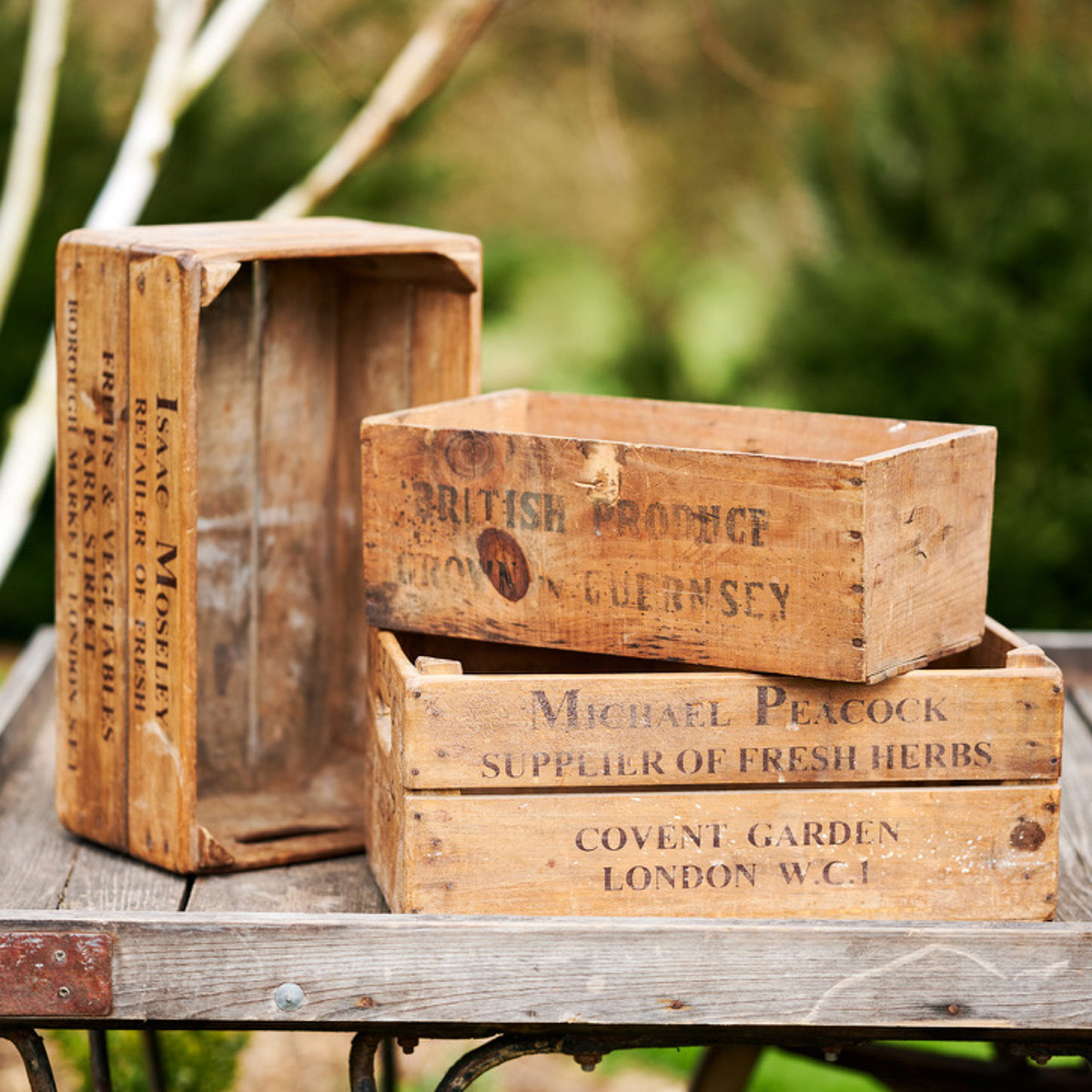 Wooden Vegetable Crates | Noble Decor Hire